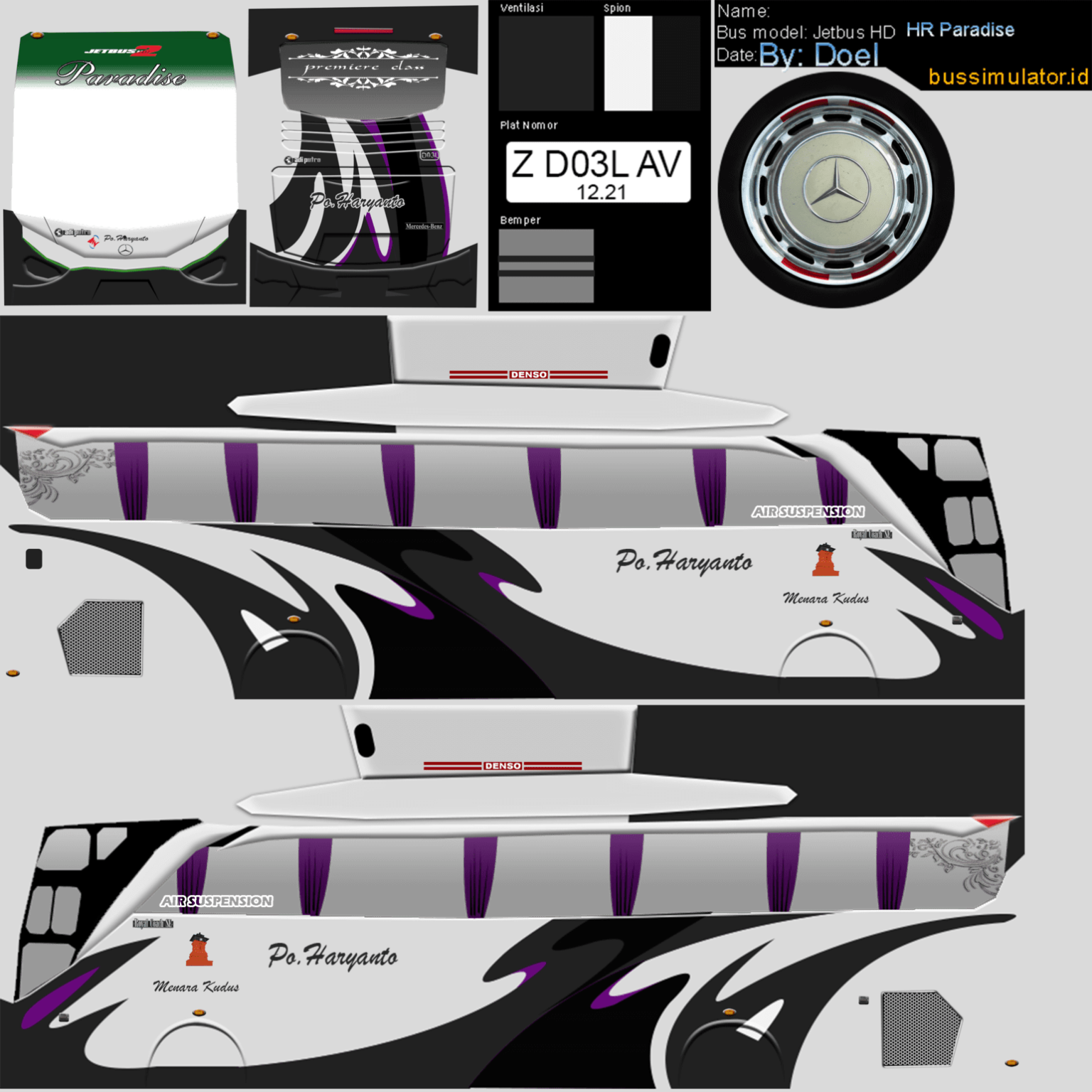 999+ Livery BUSSID HD, SHD, SDD, dan XHD Jernih Terlengkap