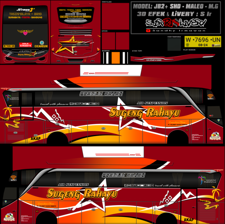 14+ Download Livery BUSSID Sugeng Rahayu Original Terbaru!