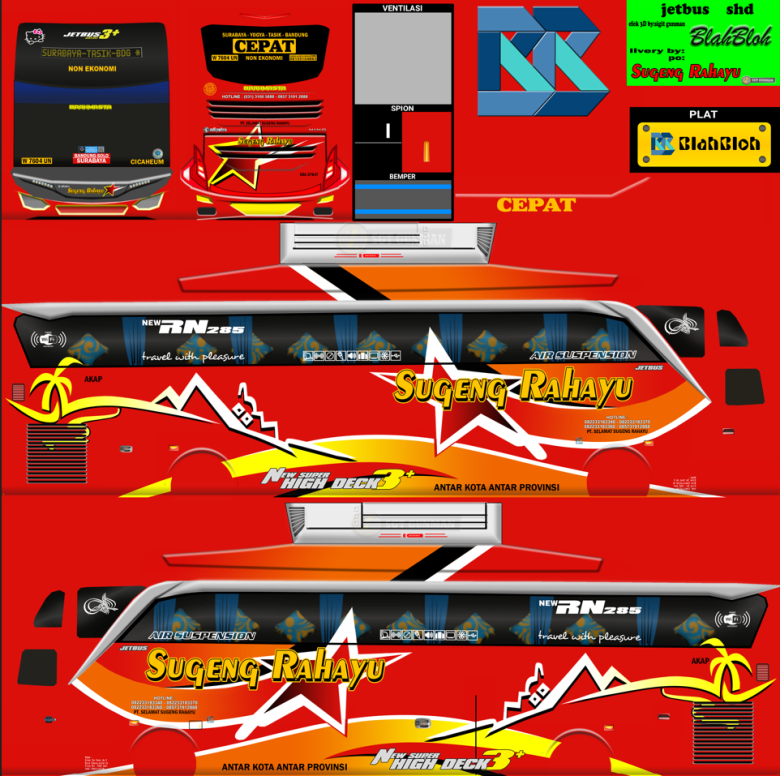 30+ Download Livery BUSSID Sadewa SHD Jernih Super Keren!