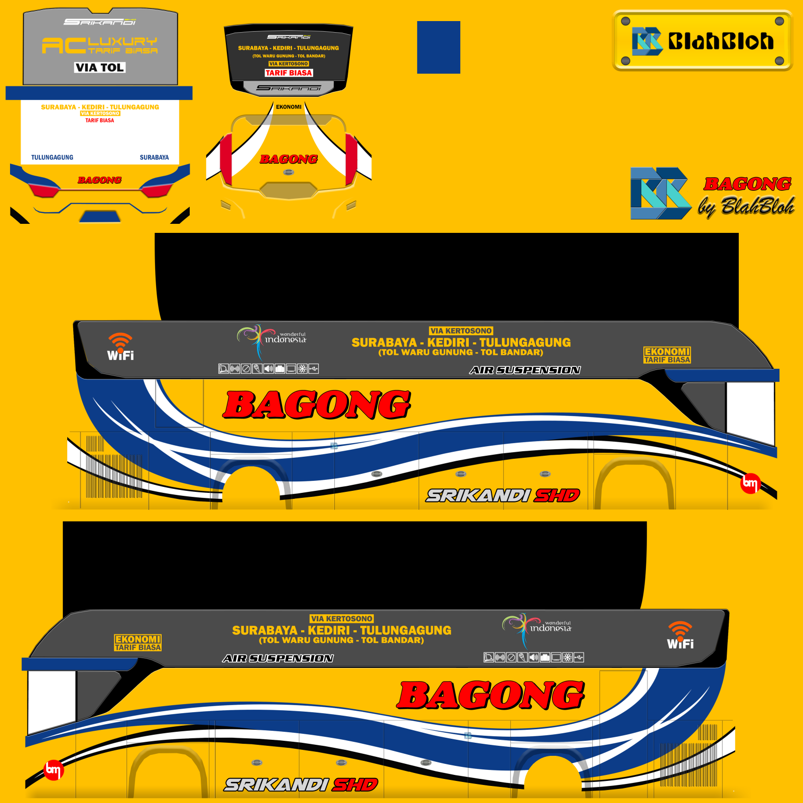 999+ Livery BUSSID HD, SHD, SDD, XHD Terbaik & Gratis 2025!