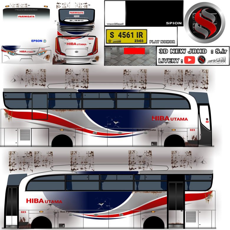 999+ Livery BUSSID HD, SHD, SDD, XHD Terbaik & Gratis 2025!