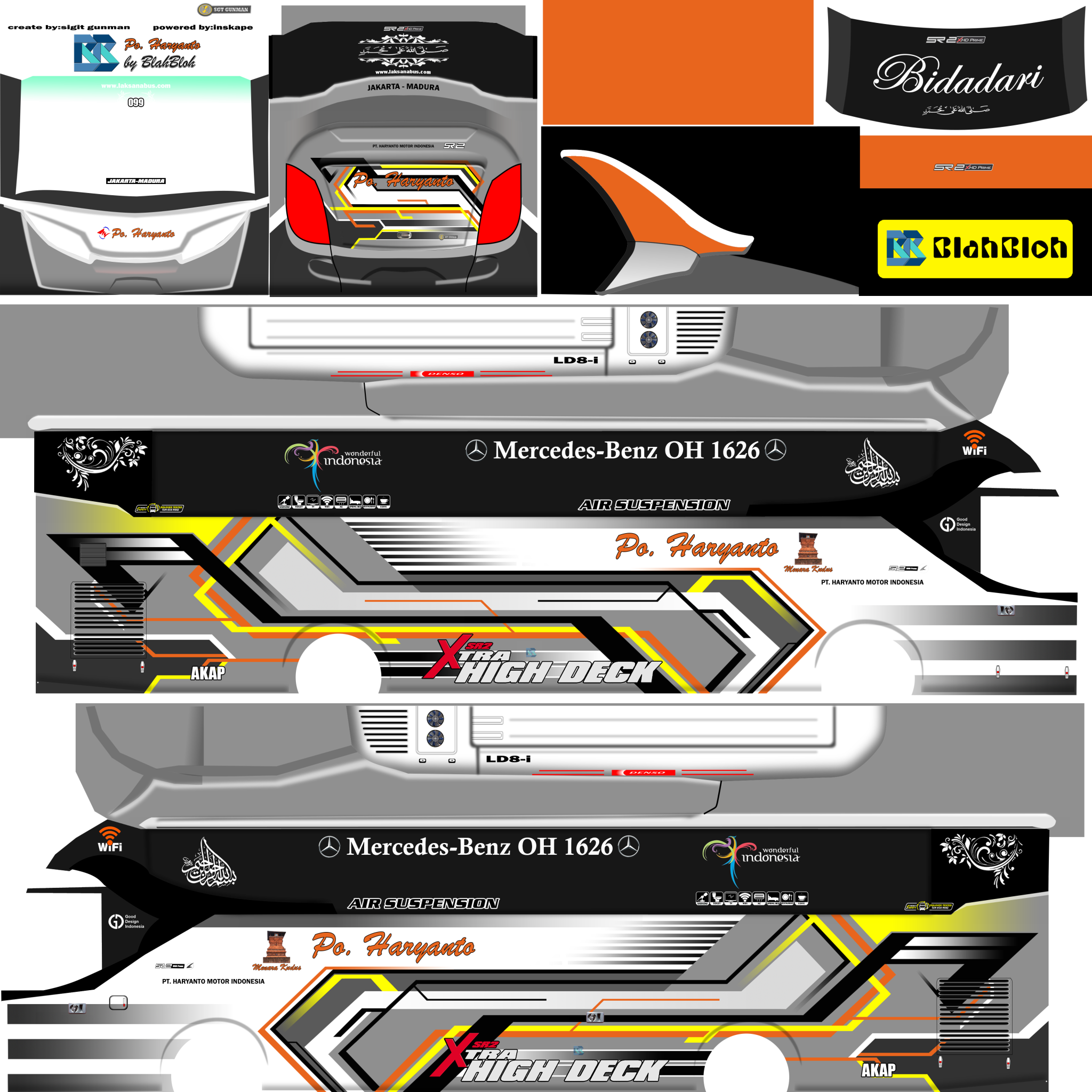 999+ Livery BUSSID HD, SHD, SDD, XHD Terbaik & Gratis 2025!