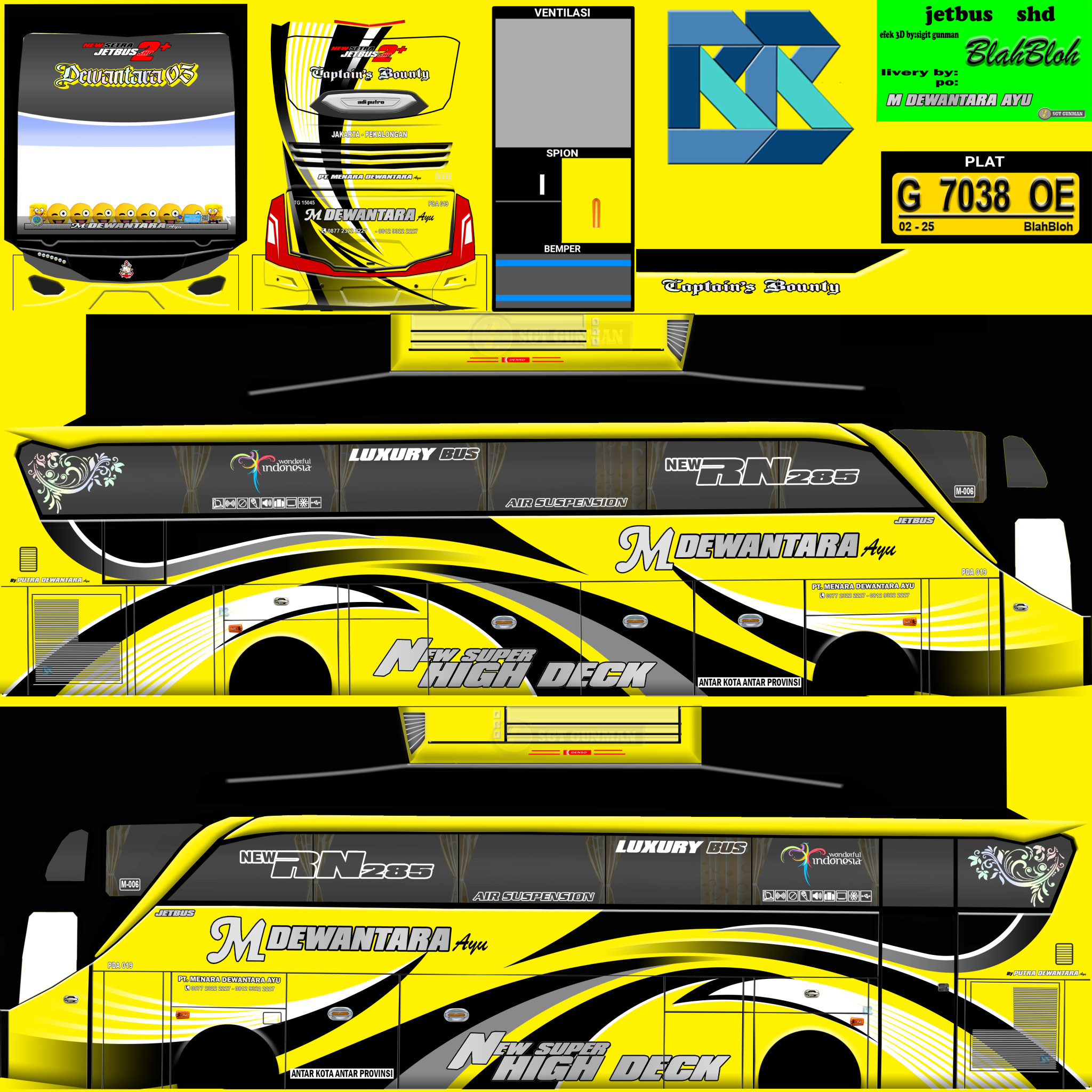 30+ Download Livery BUSSID Sadewa SHD Super Terbaru 2025!