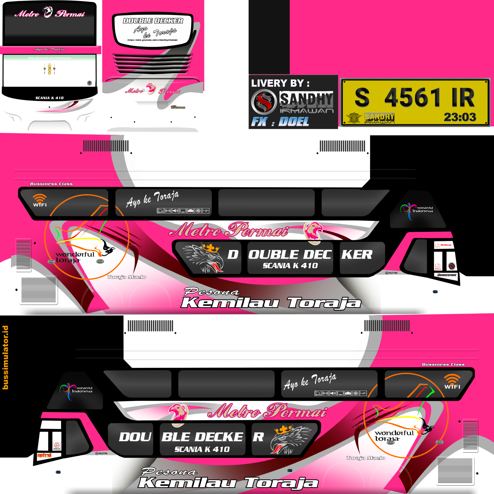 999+ Livery BUSSID HD, SHD, SDD, XHD Terbaik & Gratis 2025!