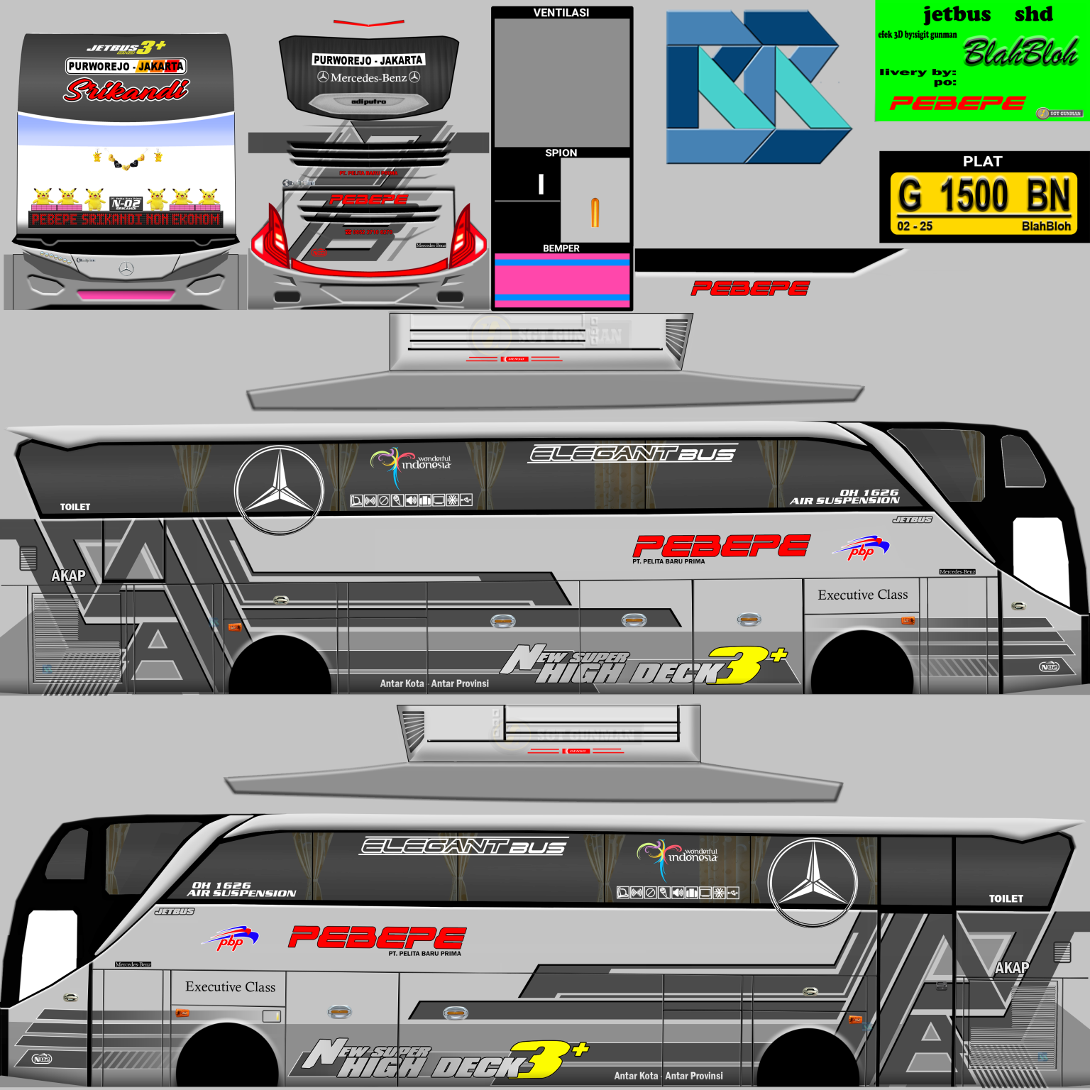 30+ Download Livery BUSSID Sadewa SHD Super Terbaru 2025!
