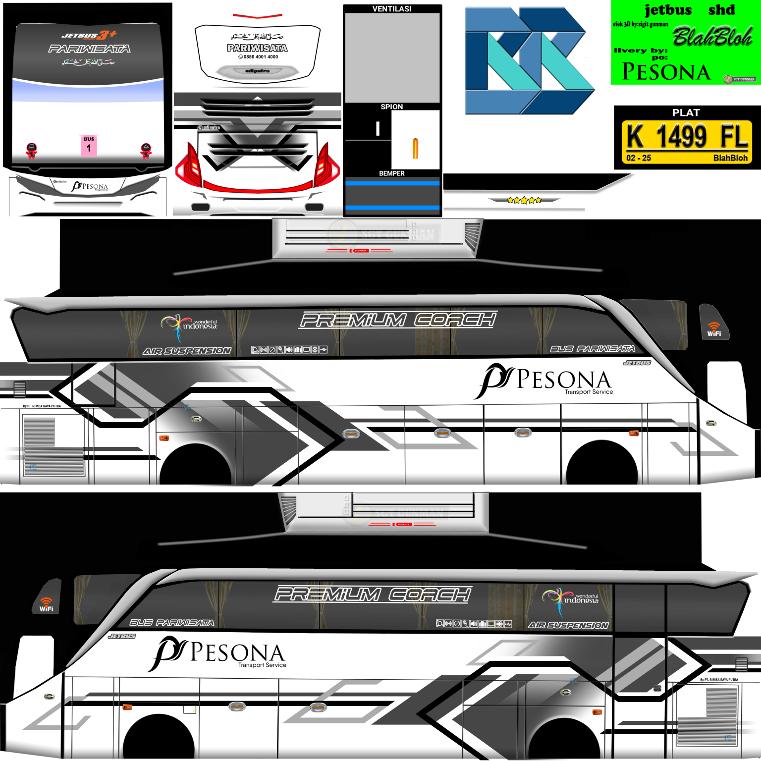 999+ Livery BUSSID HD, SHD, SDD, XHD Terbaik & Gratis 2025!