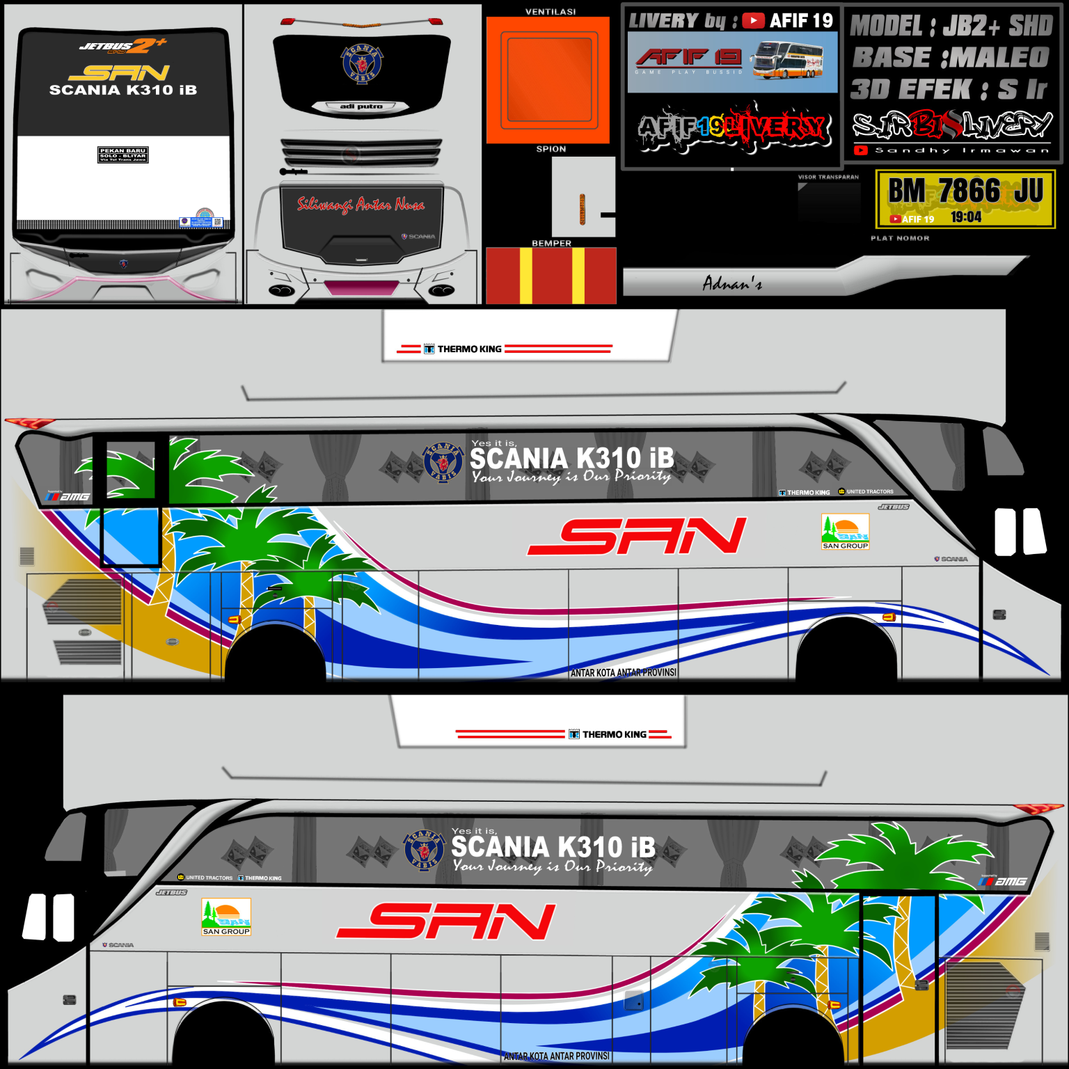 30+ Download Livery BUSSID Sadewa SHD Super Terbaru 2025!